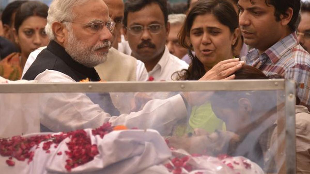 Munde's death leaves a void that's hard to fill: Modi - The Hindu
