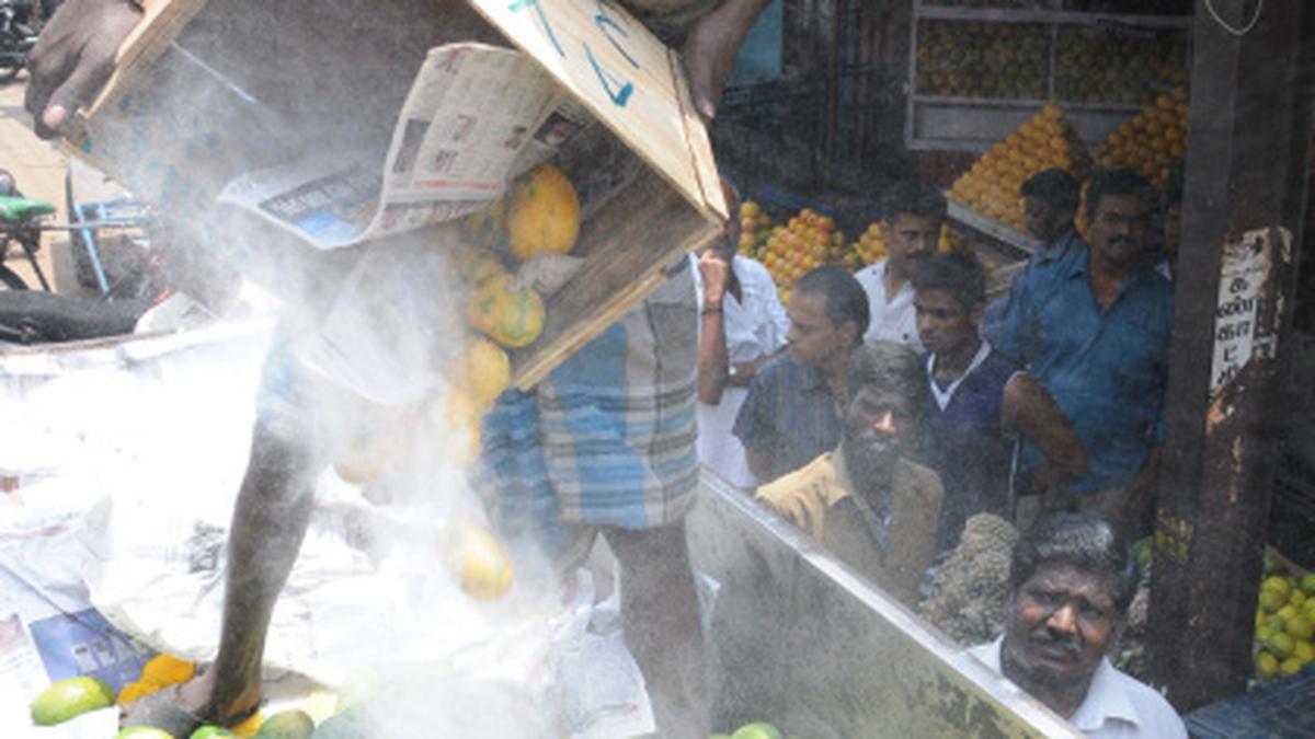 Five tonnes of mangoes seized in crackdown on chemical ripening - The Hindu