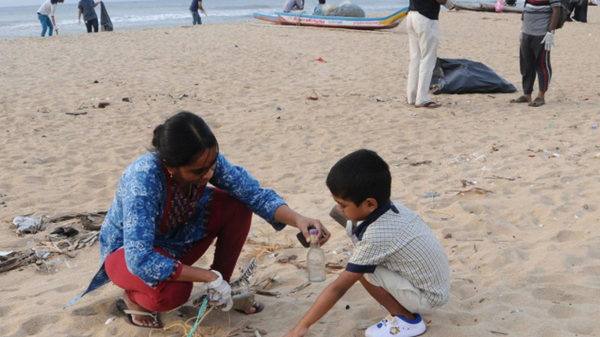 Massive clean-up drive on beaches - The Hindu