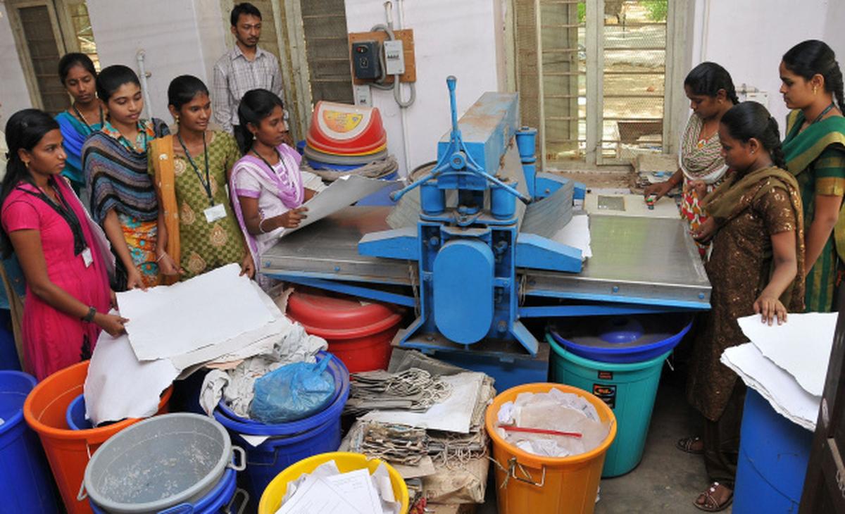 City college ensures that no paper goes waste - The Hindu