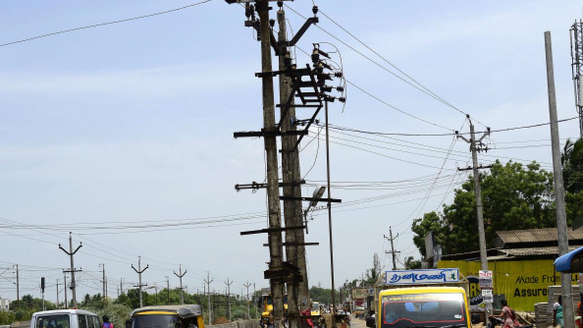 Transformer eats into road space - The Hindu