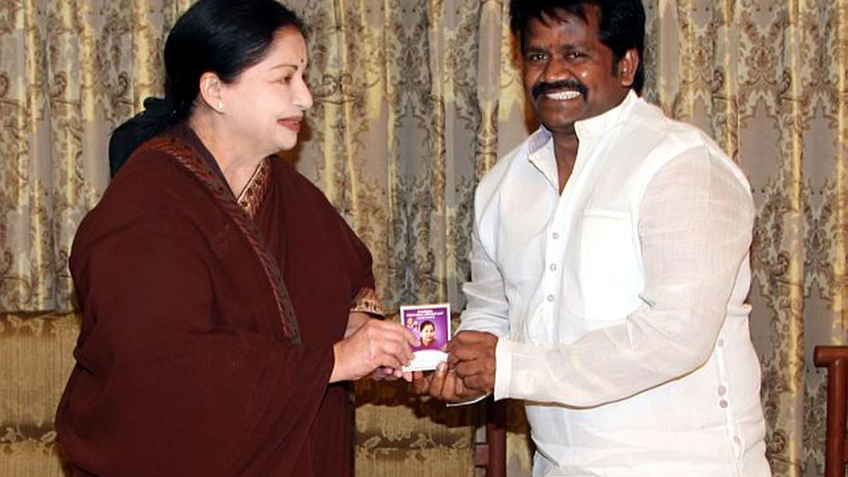 J.K. Ritheesh joins AIADMK - The Hindu