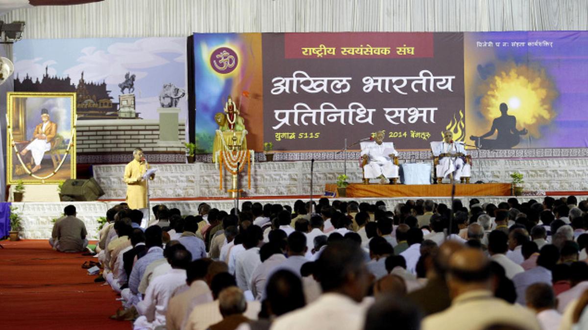 RSS proud of ‘strong leader’ Modi’s swayamsevak background - The Hindu