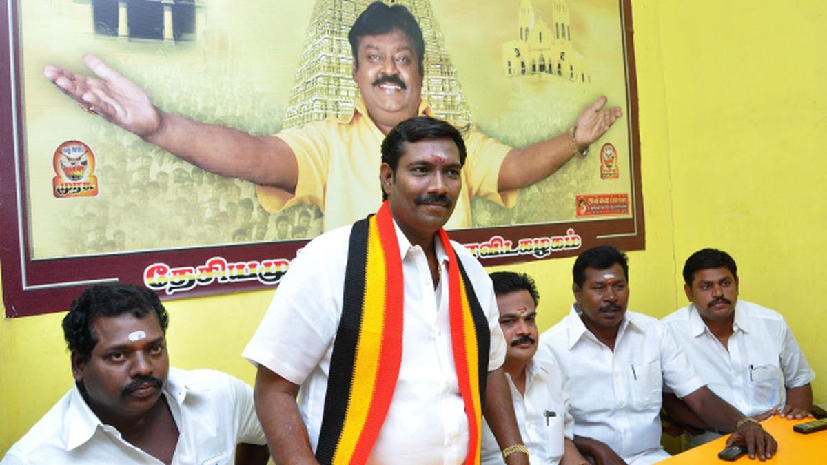 DMDK candidate promises job opportunities for youth - The Hindu