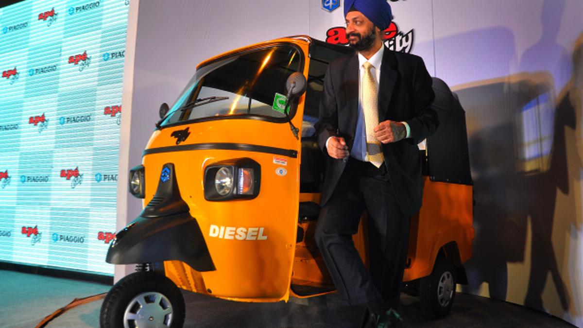 Piaggio launches ‘all new’ three wheeler - The Hindu