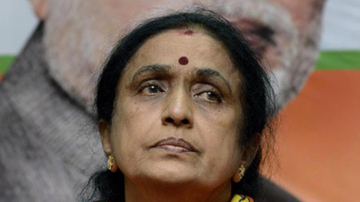 Jyothi Reddy quits JD(S), joins BJP - The Hindu