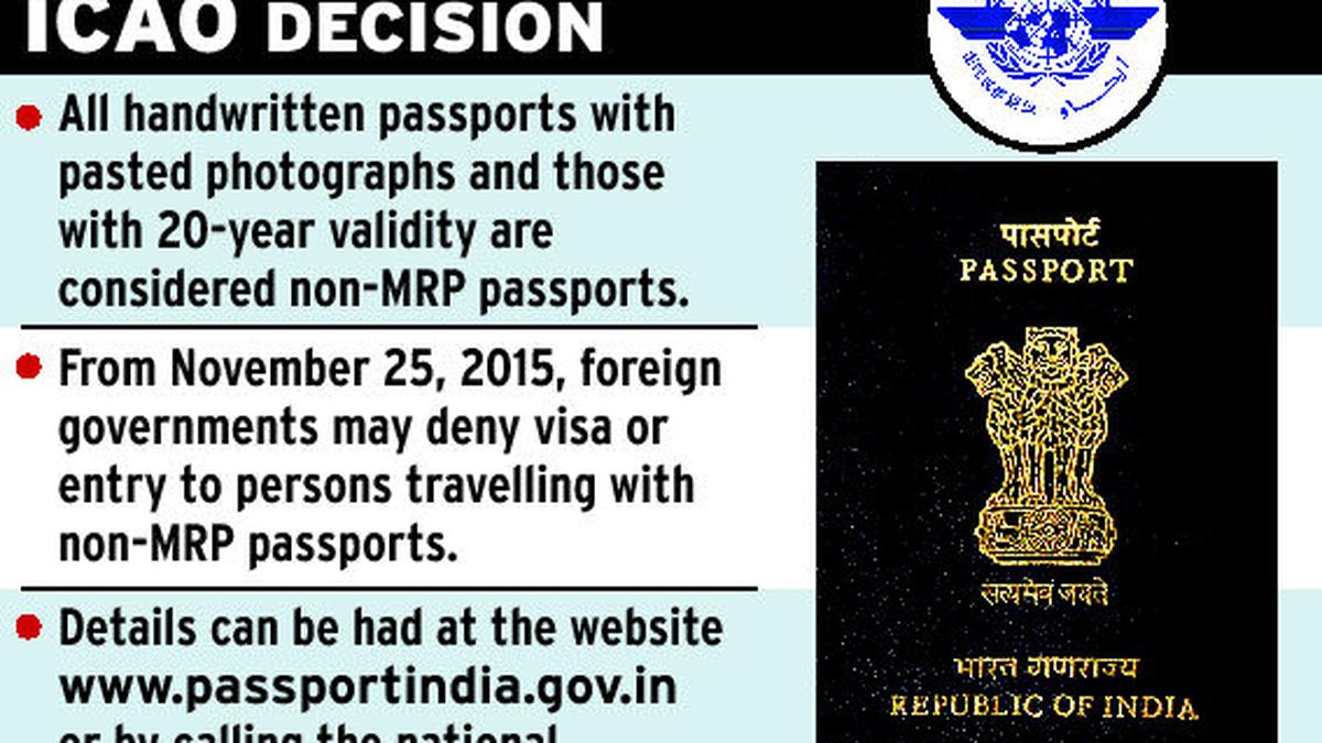 Non-machine readable passports to go by November 2015 - The Hindu