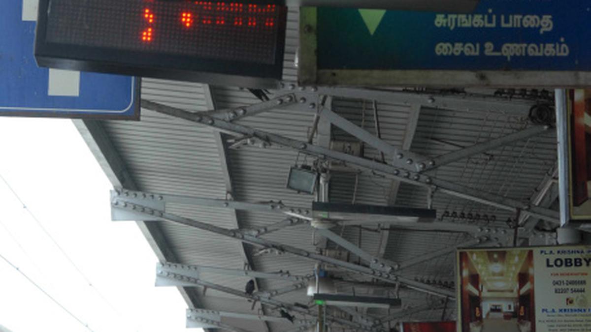 Multi-colour coach indication boards installed at Tiruchi Railway ...