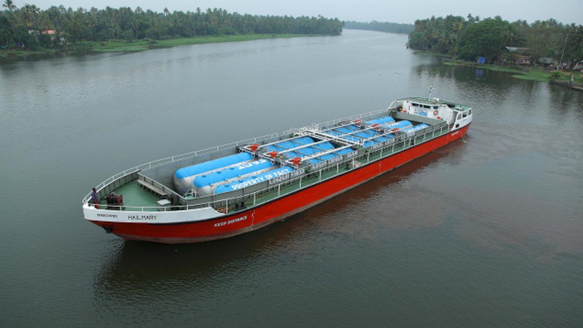 National waterway gets ready, but barges are in short supply - The Hindu