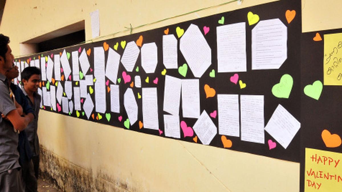 Students’ ode to Cupid, by hand - The Hindu