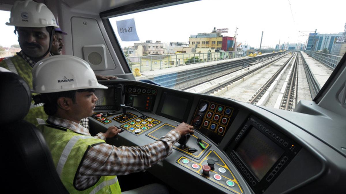 First ride in a Chennai Metro train - The Hindu
