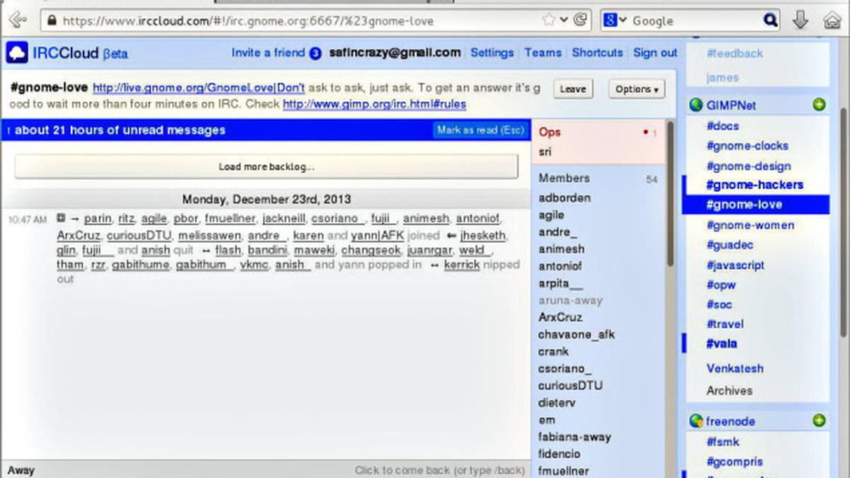 Keeping the IRC alive with tech conversations - The Hindu