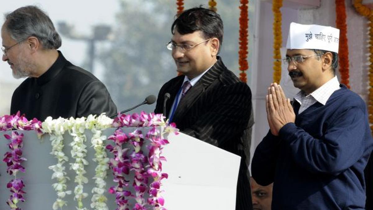 Arwind Kejriwal - a clean sweep in politics - The Hindu