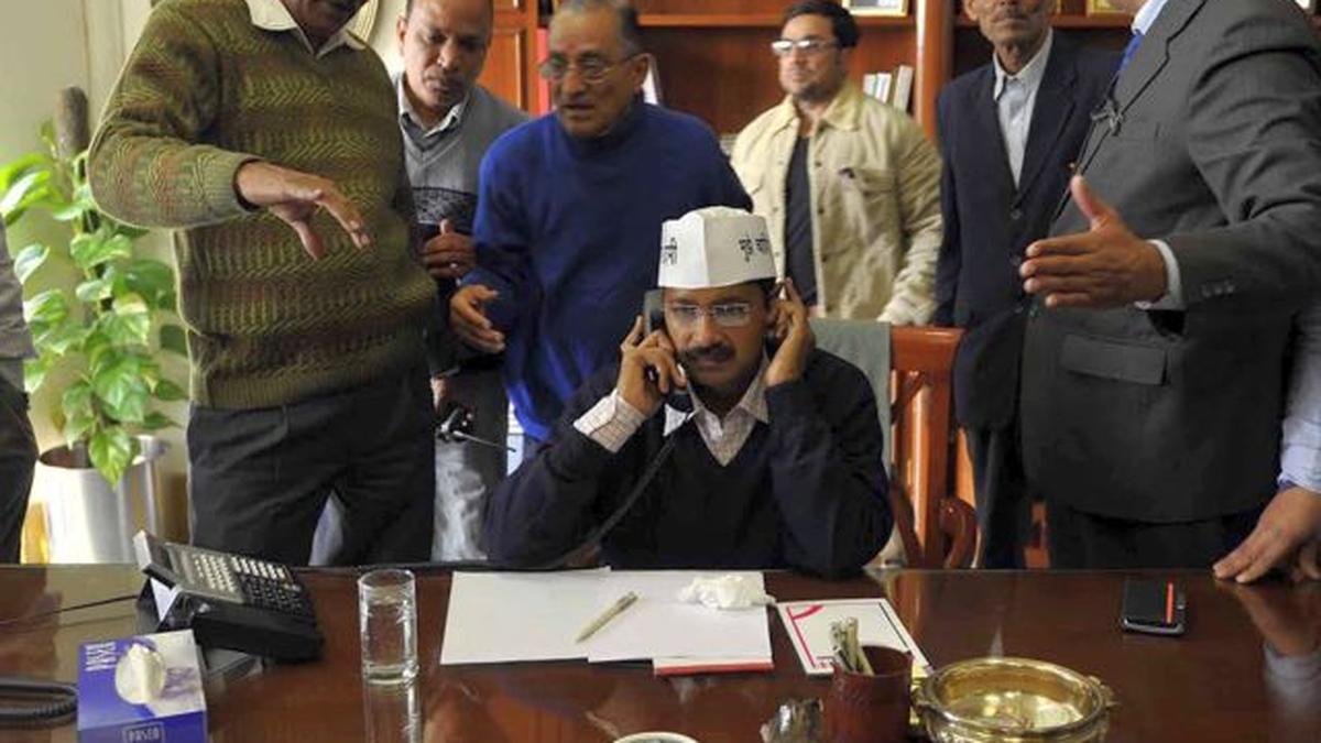 CM Kejriwal gets down to work - The Hindu