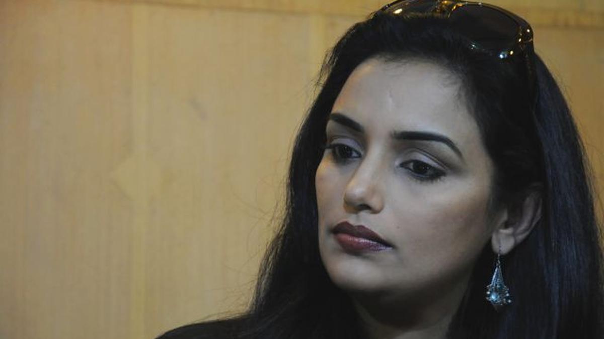 Actor Swetha withdraws charge against MP - The Hindu