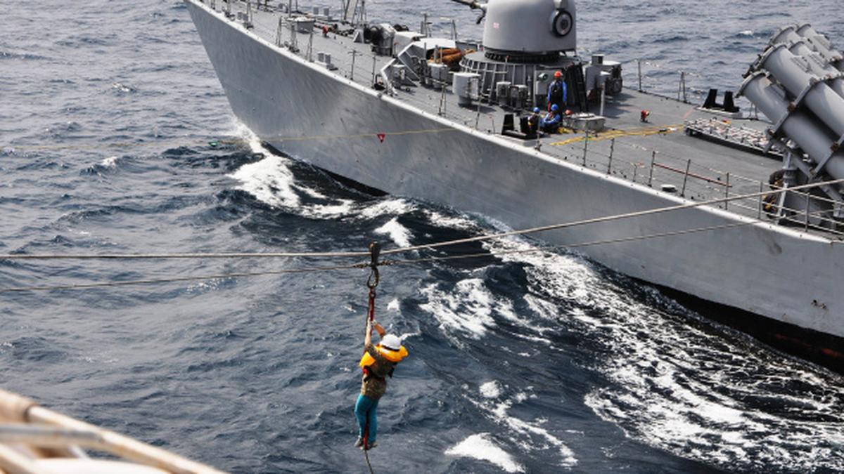 Navy displays marine power - The Hindu