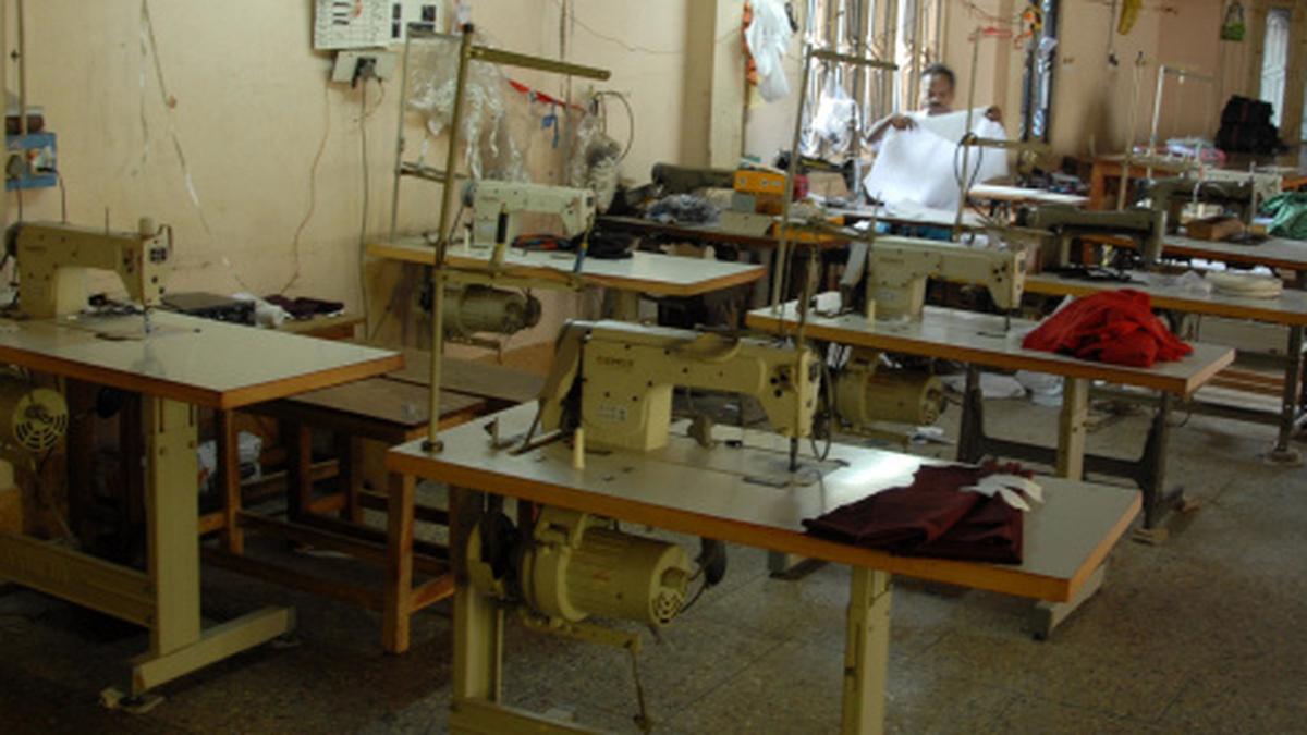 Sewing machines in garment village go silent - The Hindu