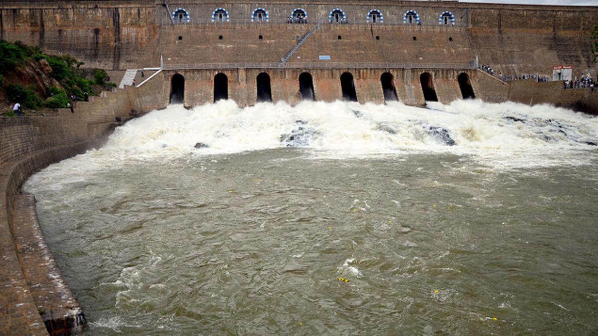 Mettur dam nearing full level - The Hindu
