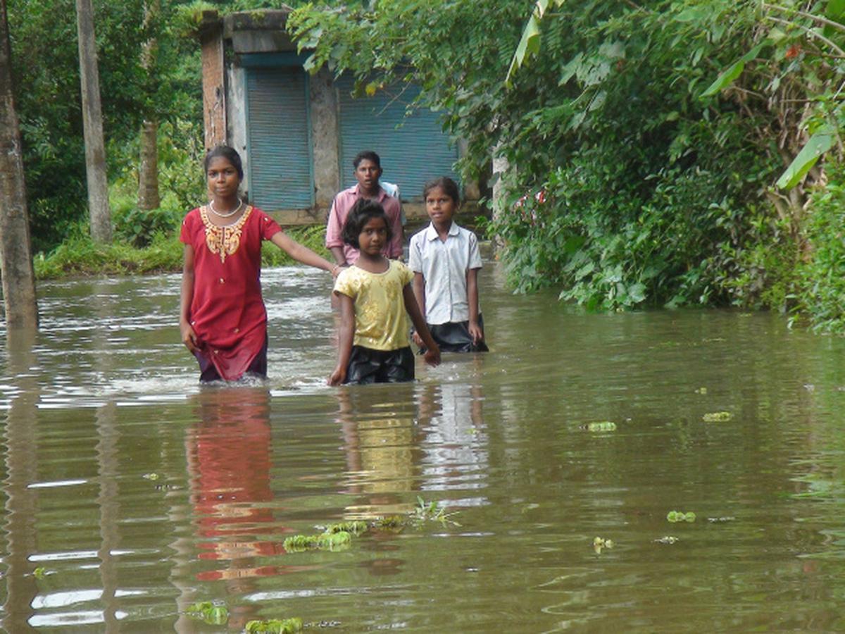 Heavy rain damages many houses - The Hindu