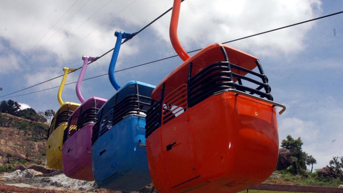 Palani rope car operation resumes - The Hindu