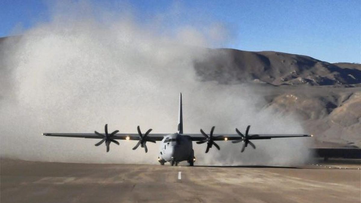 Air Force lands heavy-lift aircraft near LAC - The Hindu