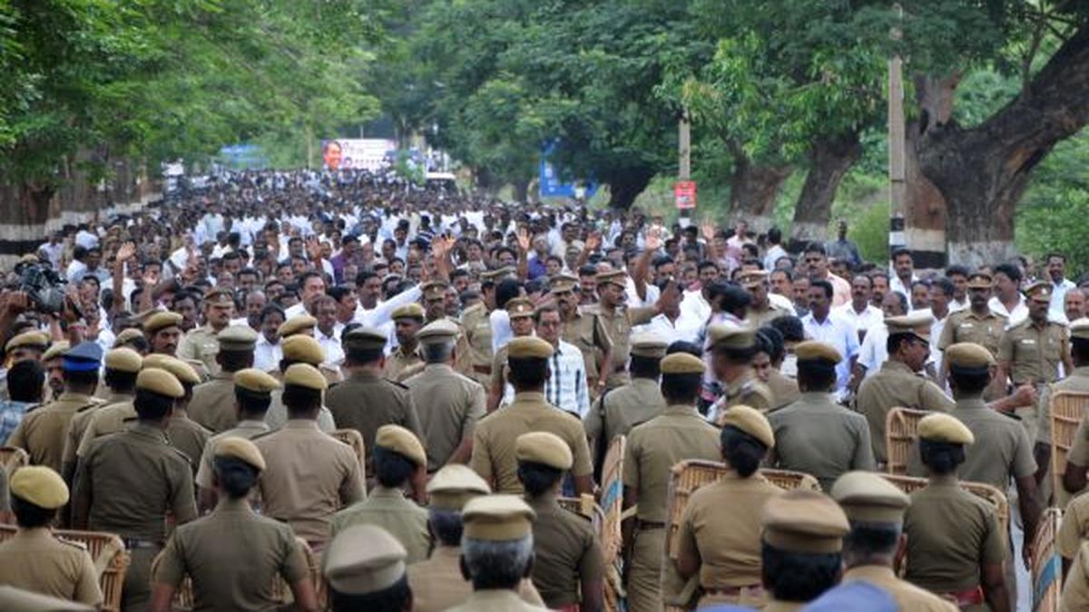 NLC employees strike enters 8th day - The Hindu