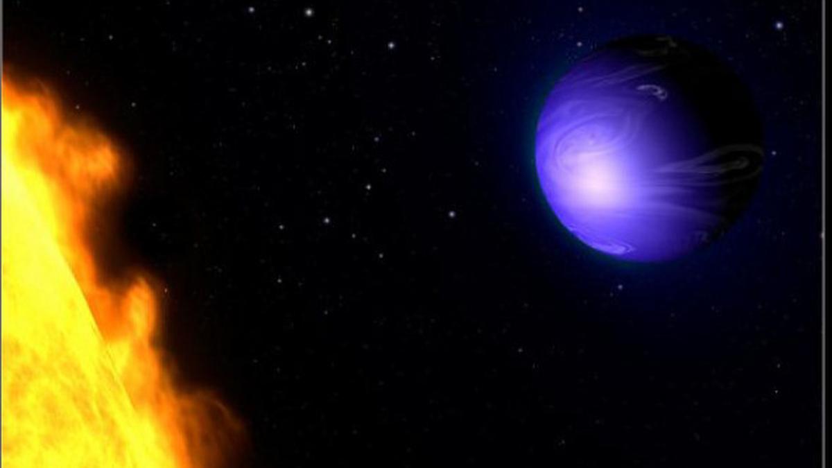 NASA finds blue planet where it rains glass - The Hindu