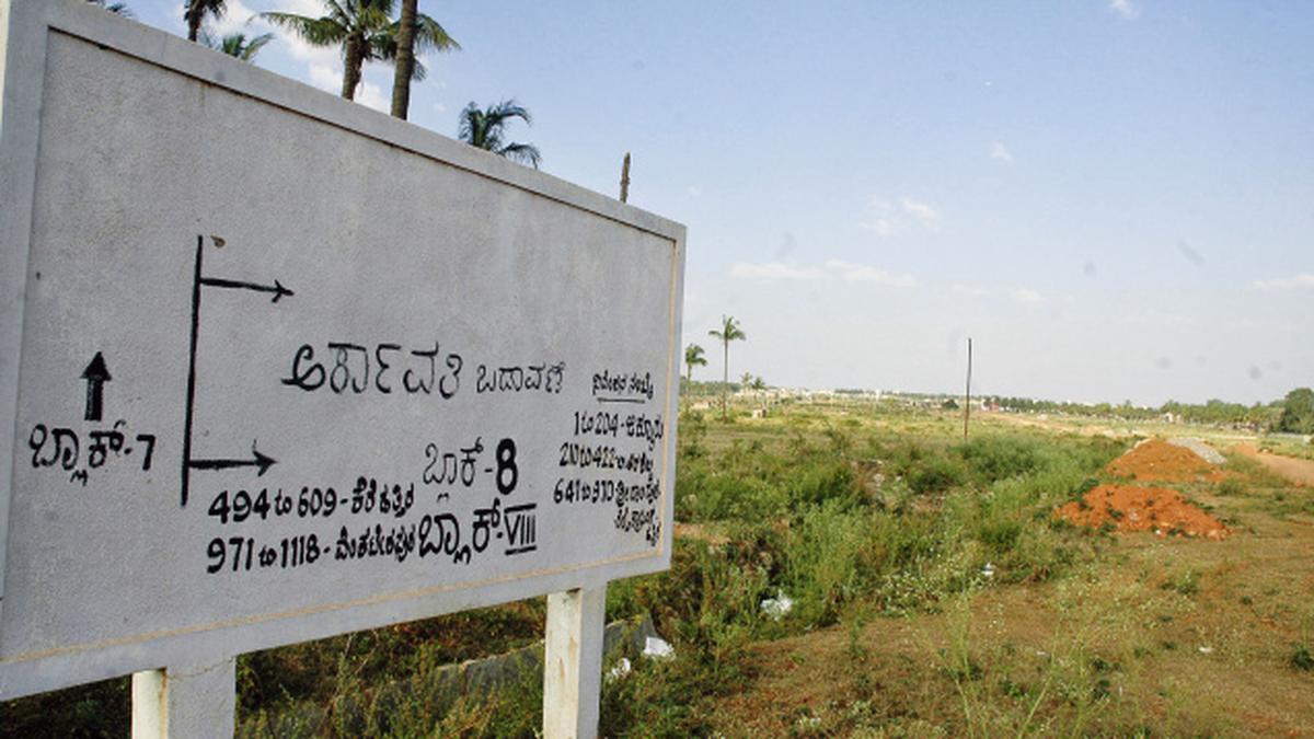 Arkavathy Layout allottees to get sites by March next - The Hindu