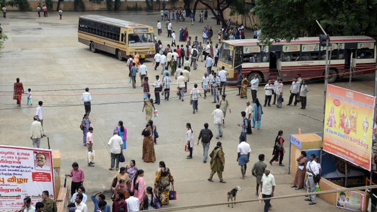 Commuters welcome revamped bus terminus in Mogappair West - The Hindu