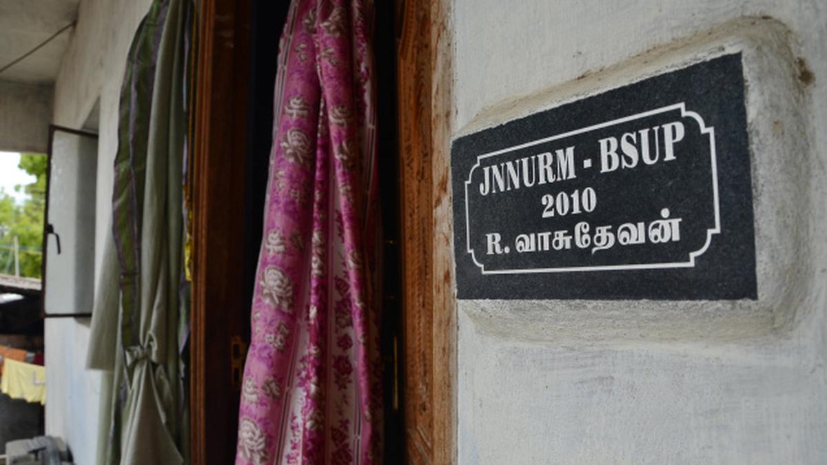 Corporation struggles to meet target under BSUP scheme - The Hindu