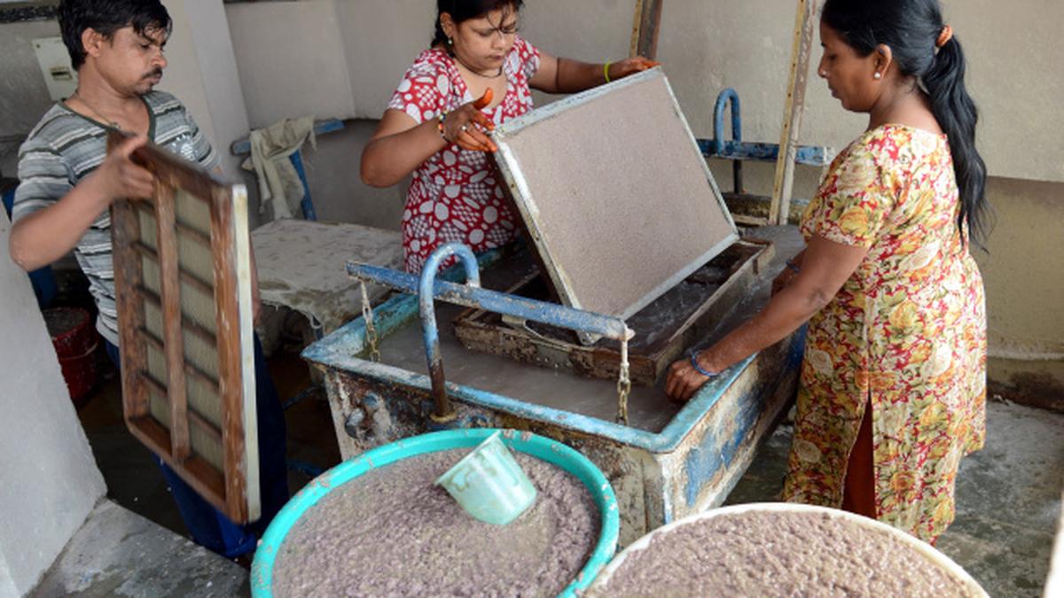 Giving a new life to waste, old paper - The Hindu