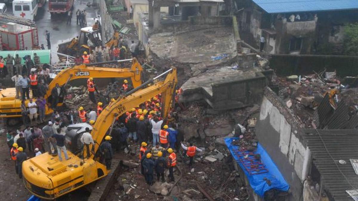 10 killed, 14 injured as another building collapses in Mumbra - The Hindu