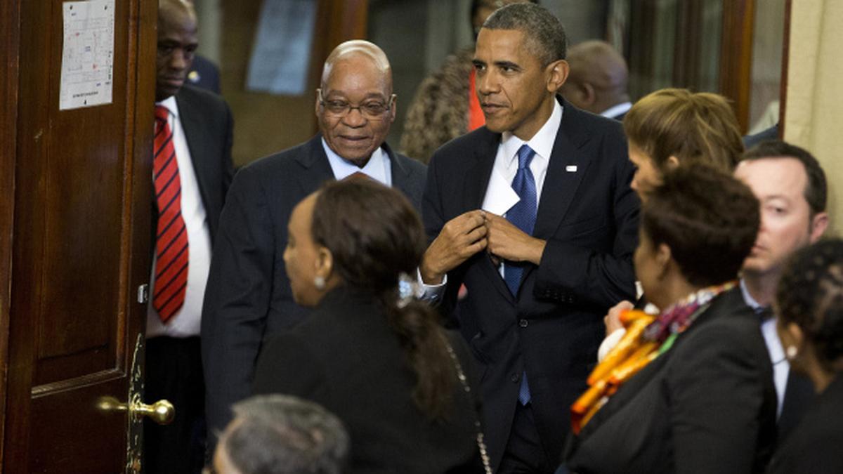 Obama meets Mandela family - The Hindu