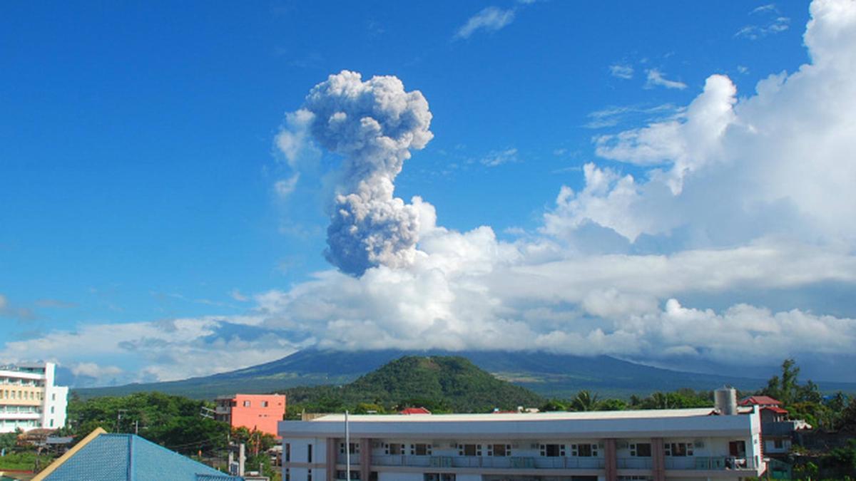 Philippine volcano spews stones, killing 5 climbers - The Hindu