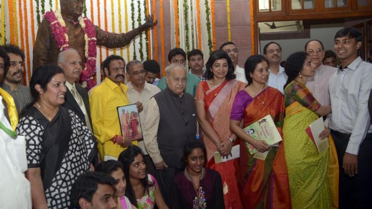 NTR statue unveiled - The Hindu