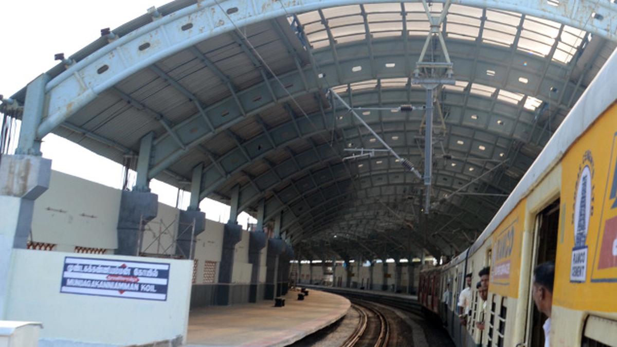 MRTS station to open next month - The Hindu