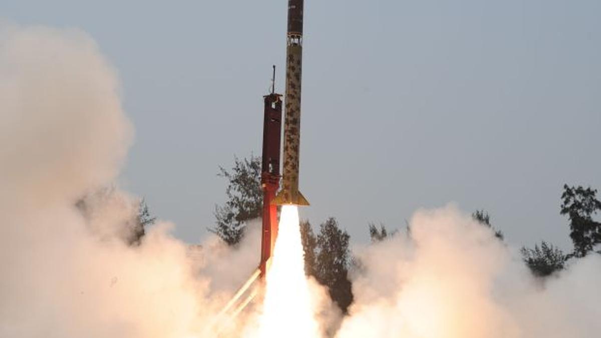 Agni-II missile successfully test fired - The Hindu