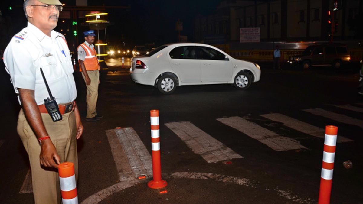 Reflective sticks at road intersections - The Hindu