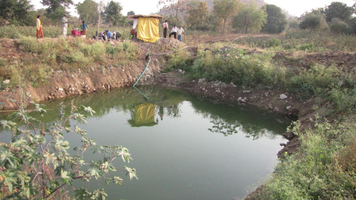 Farm ponds play big role in tiding over droughts - The Hindu