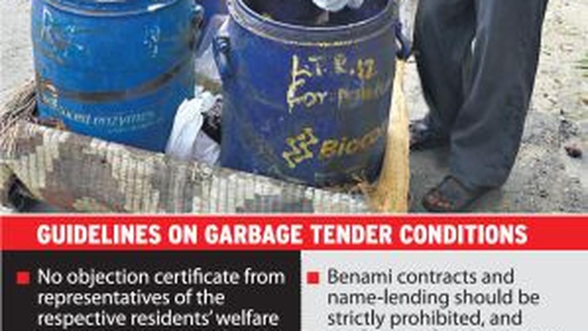 Bidders cannot get more than 5 garbage contracts - The Hindu