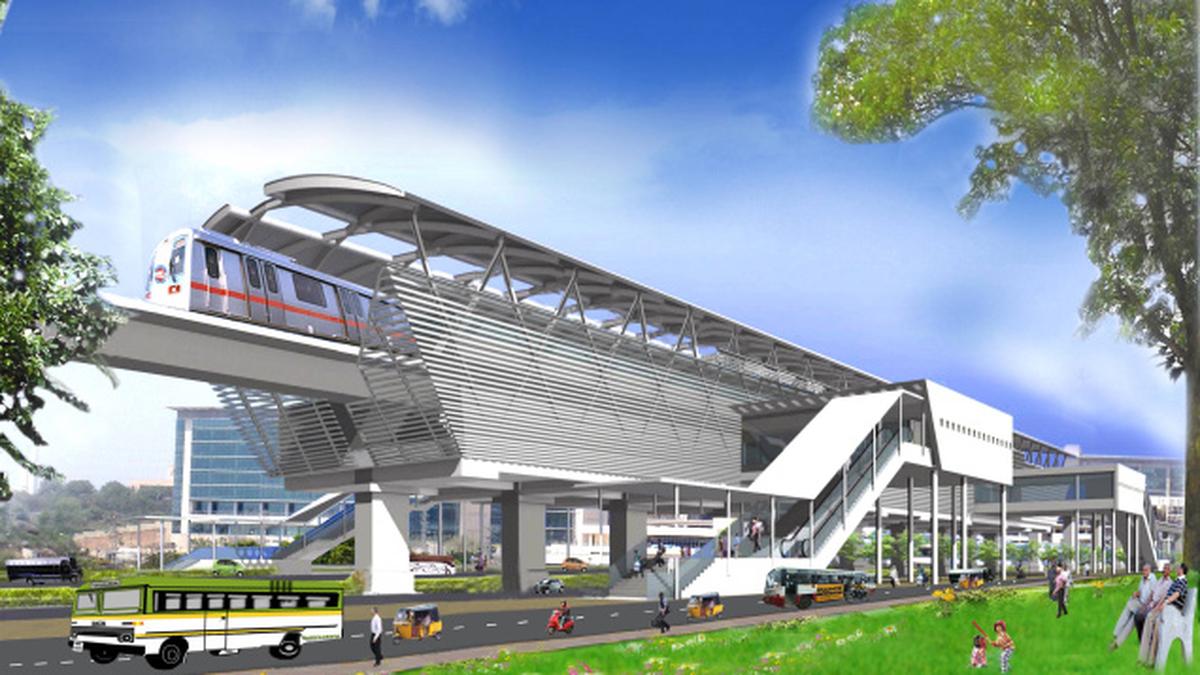 Skywalks to connect metro stations, offices - The Hindu