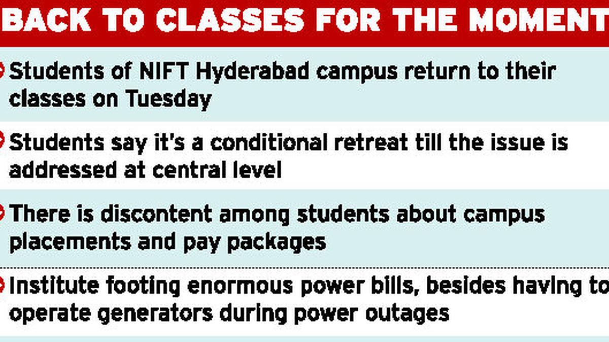 NIFT director justifies fee hike - The Hindu