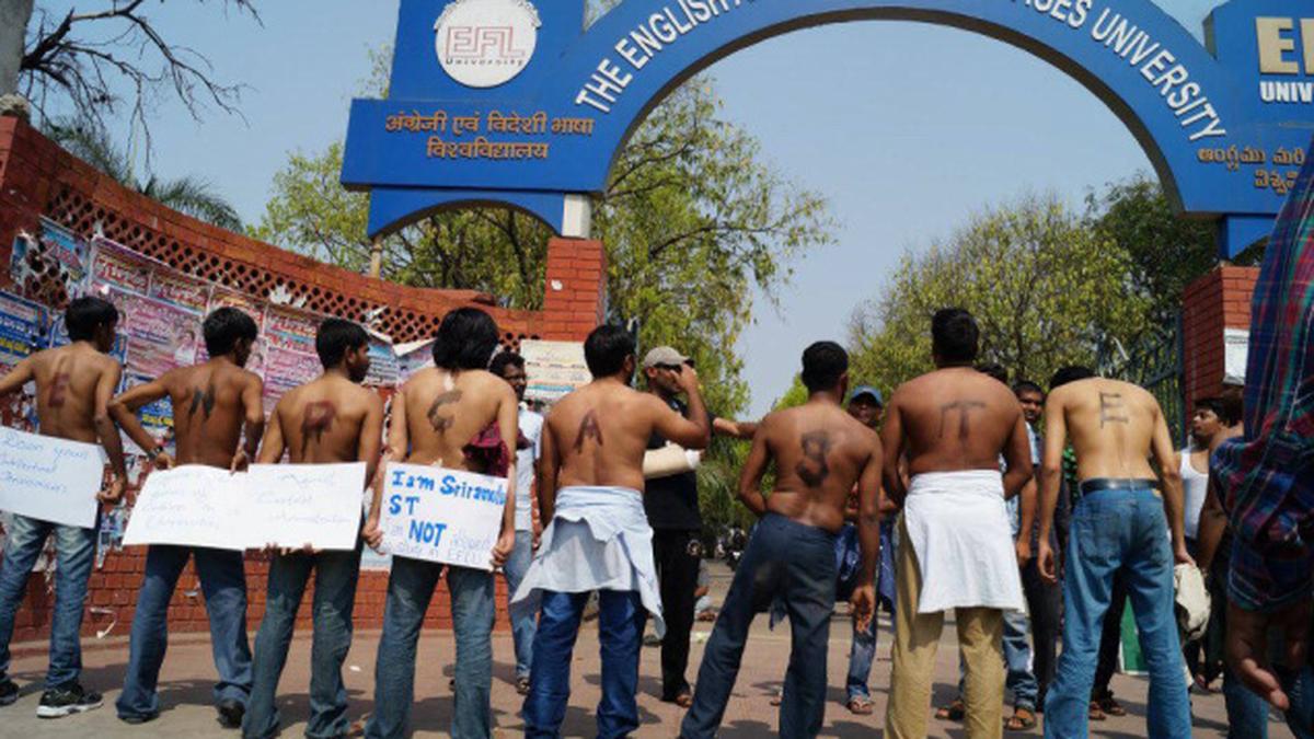 Eflu students up the ante against University administration - The Hindu