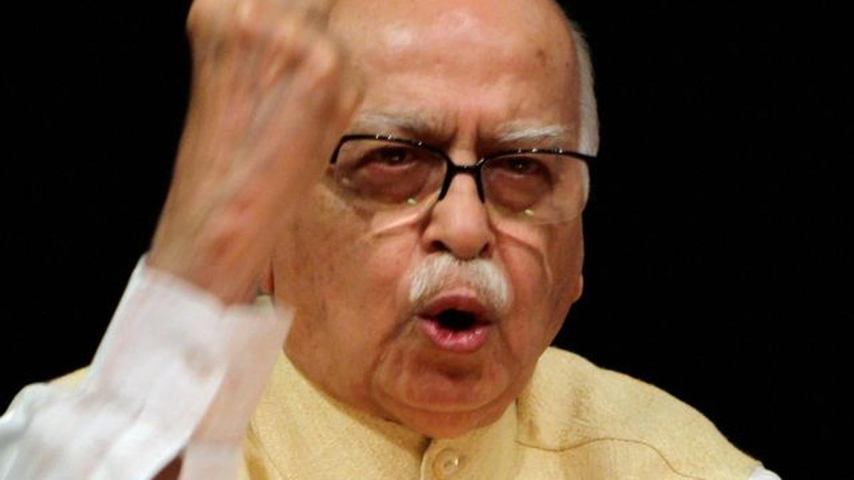 Country’s image at all-time low, says Advani - The Hindu