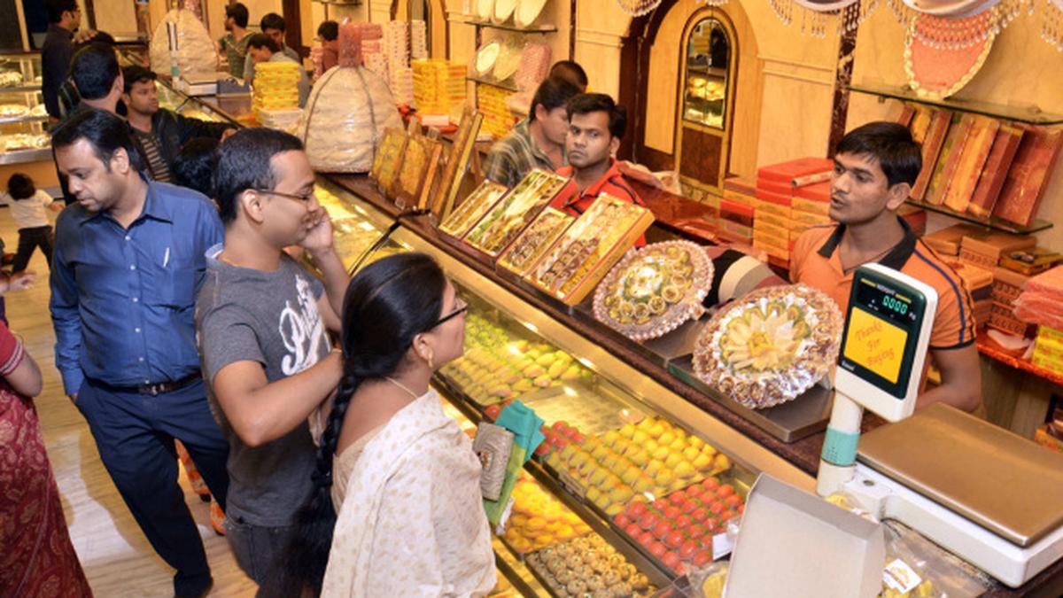 Sluggish sales at sweet shops this Diwali - The Hindu