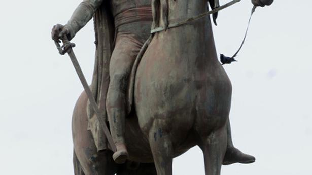 Behind the statue - The Hindu