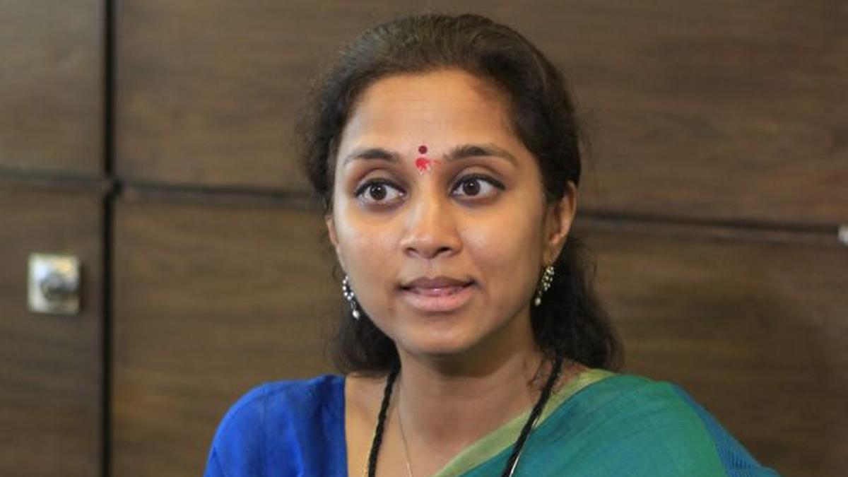 Supriya steals the show at rally - The Hindu