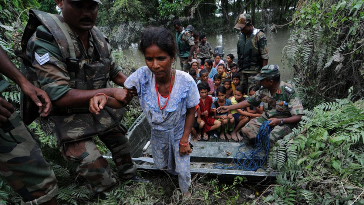 Assam floods leave villagers grappling with problems - The Hindu