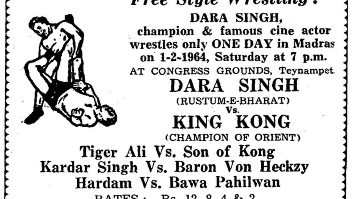 When Dara Singh floored Madras with Indian Deathlock - The Hindu