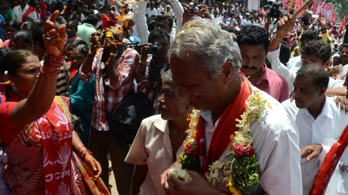 TRS leader extends solidarity with CPI - The Hindu
